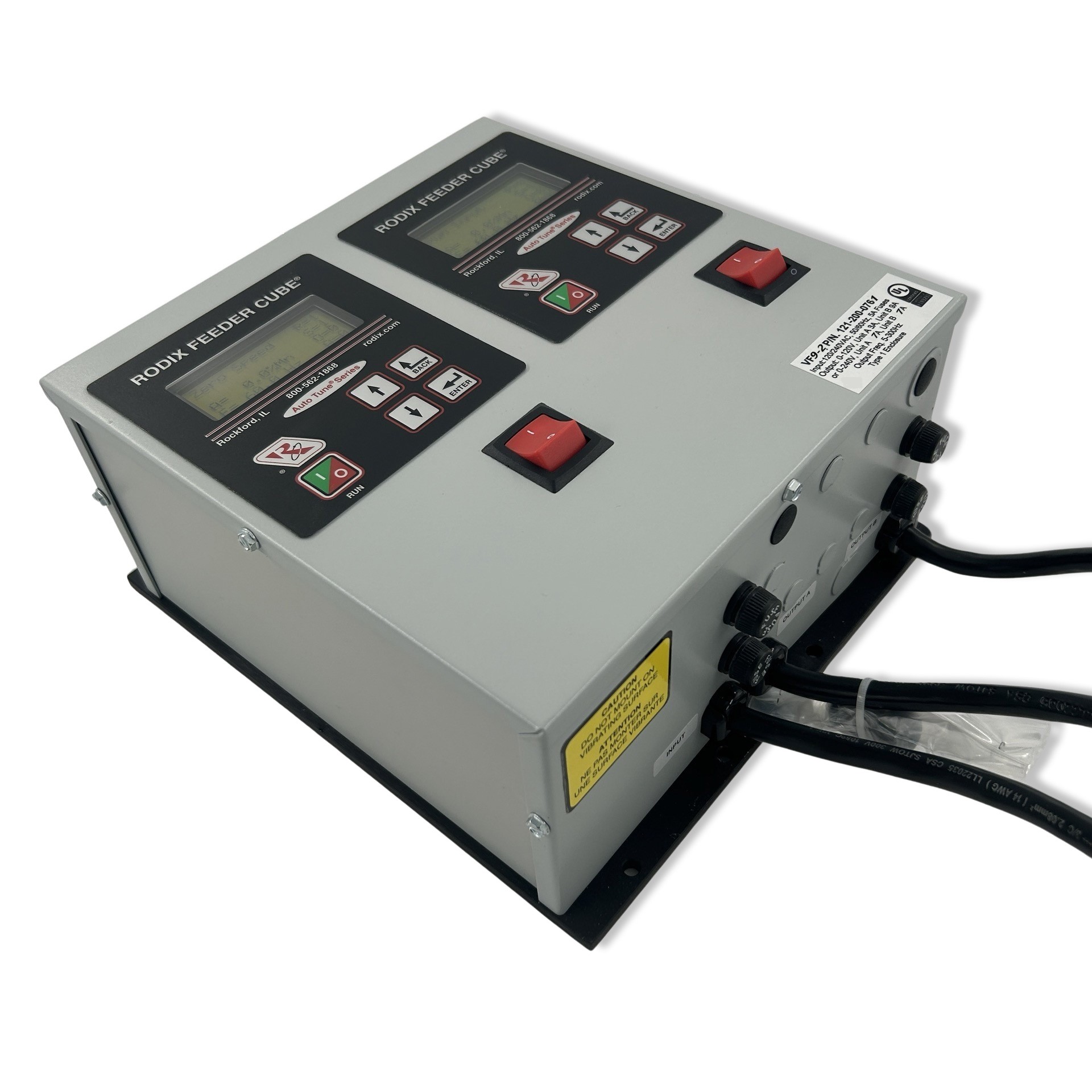 Part # 121-200-0761, Model VF-9-2, Dual Feeder Cube On Rodix, Inc.